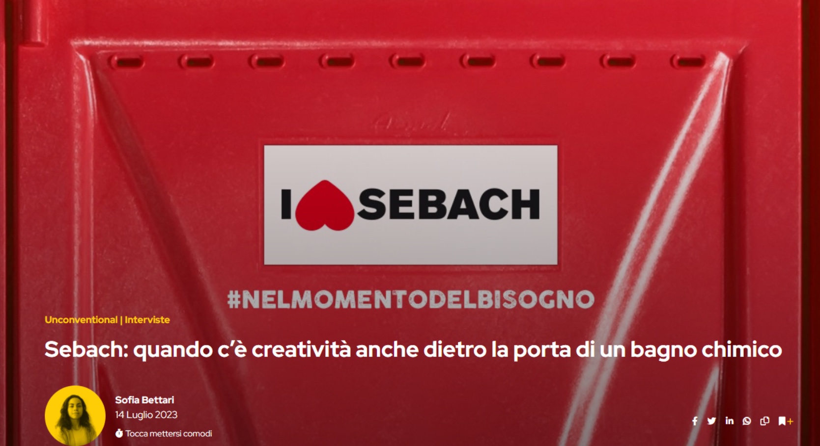 Sebach - Press - La Gazzetta del Pubblicitario parla di Sebach